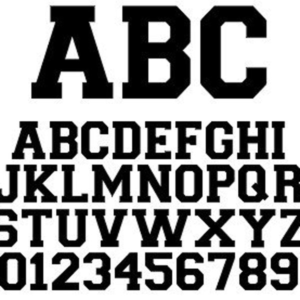 Varsity True Type Font - Etsy