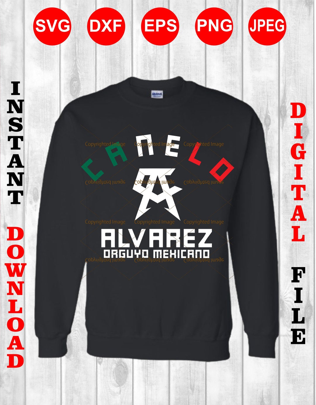 Canelo Alvarez, Orgullo Mexicano, Mexican Flag, Svg Cutting Files - Png ...