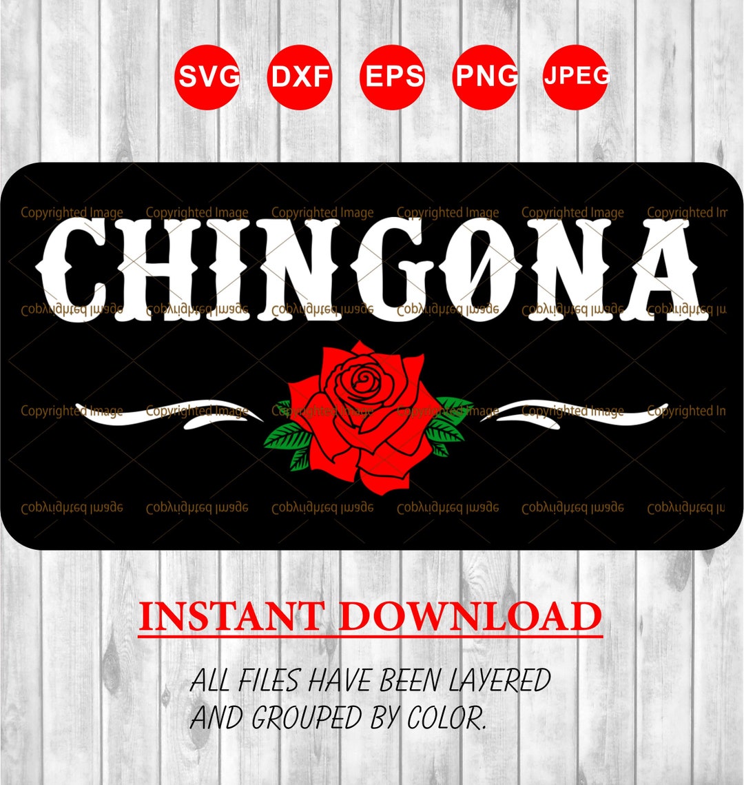 Chingona Svg Cutting Files Png Clipart EPS Scalable - Etsy
