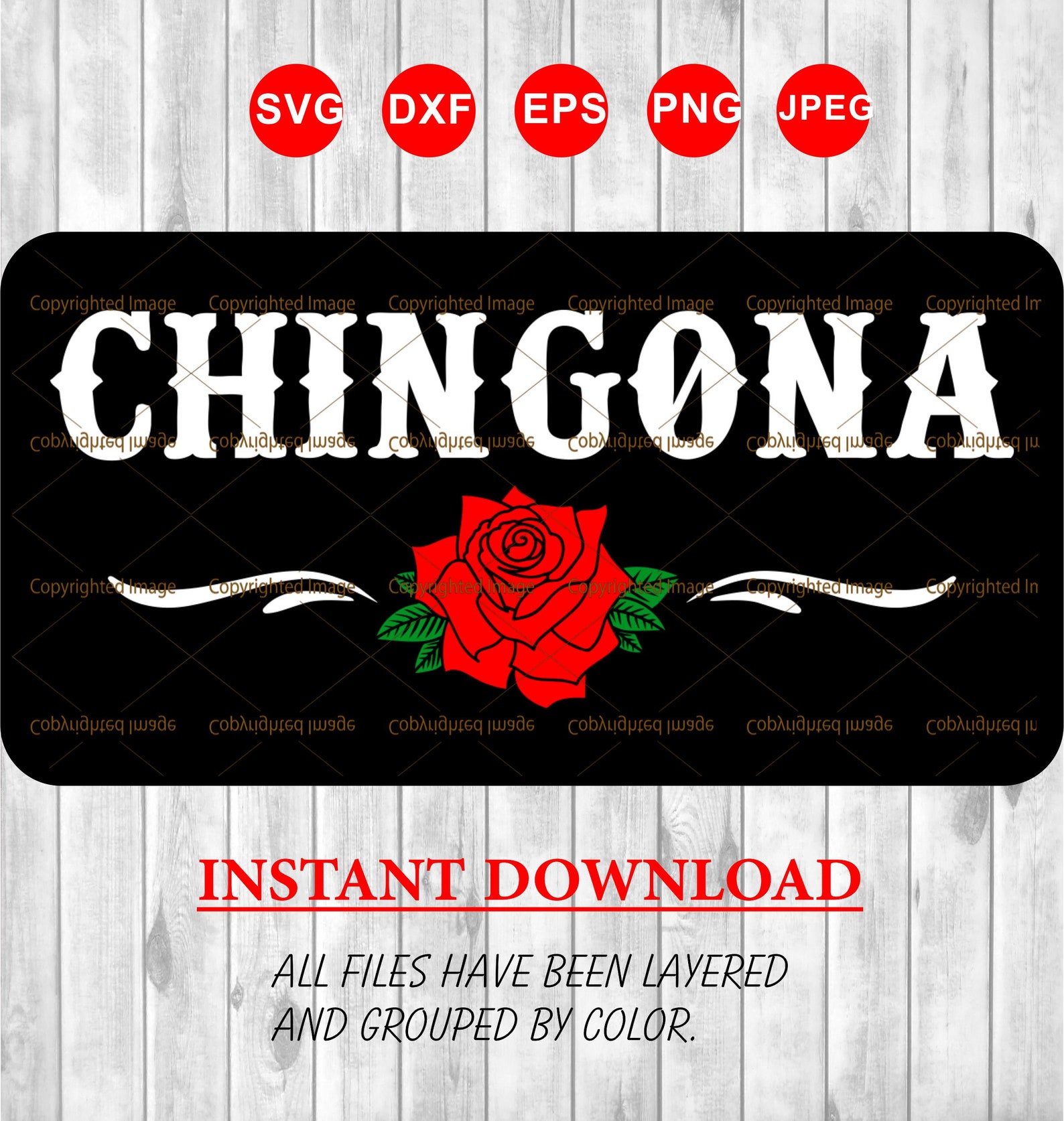 Chingona Svg Cutting Files Png Clipart EPS Scalable - Etsy