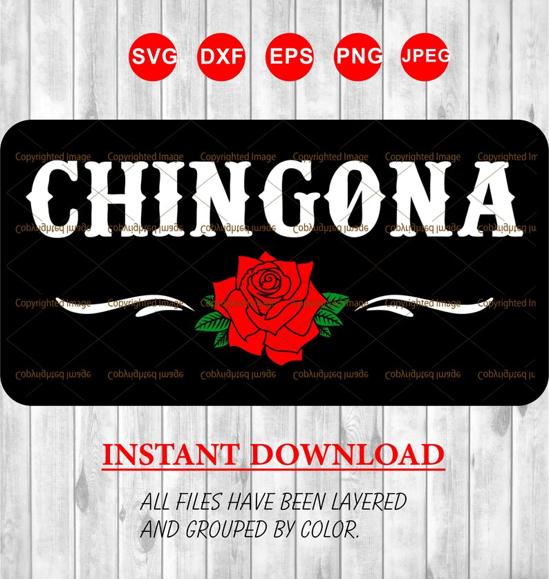Chingona Svg Cutting Files Png Clipart EPS Scalable - Etsy