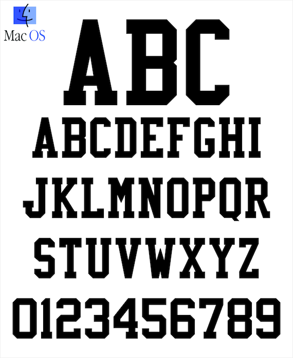 Pro-full-block Font for MAC Instant Download | Etsy