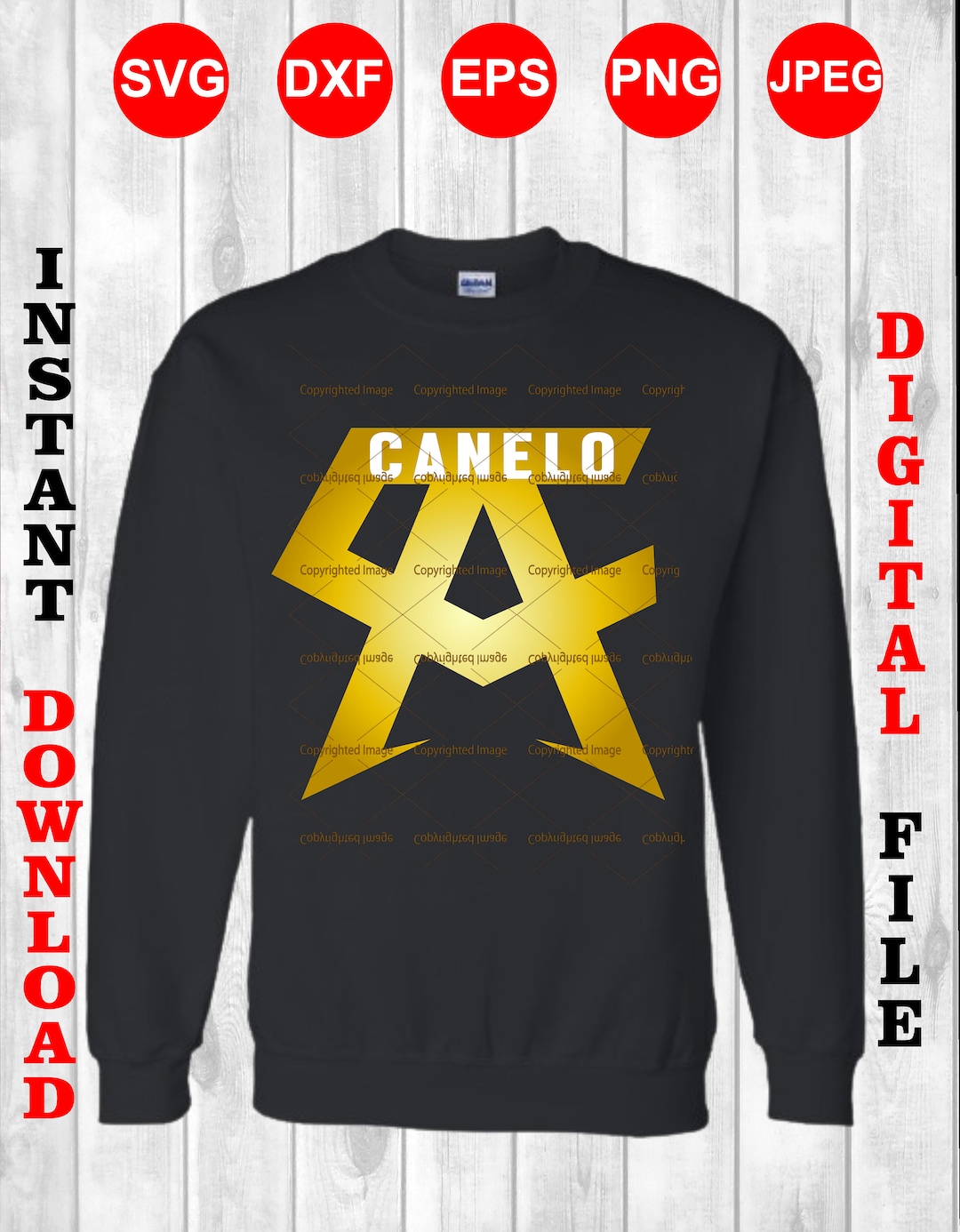 Canelo Alvarez, Svg Cutting Files - Png Clipart -EPS - Scalable Vector ...
