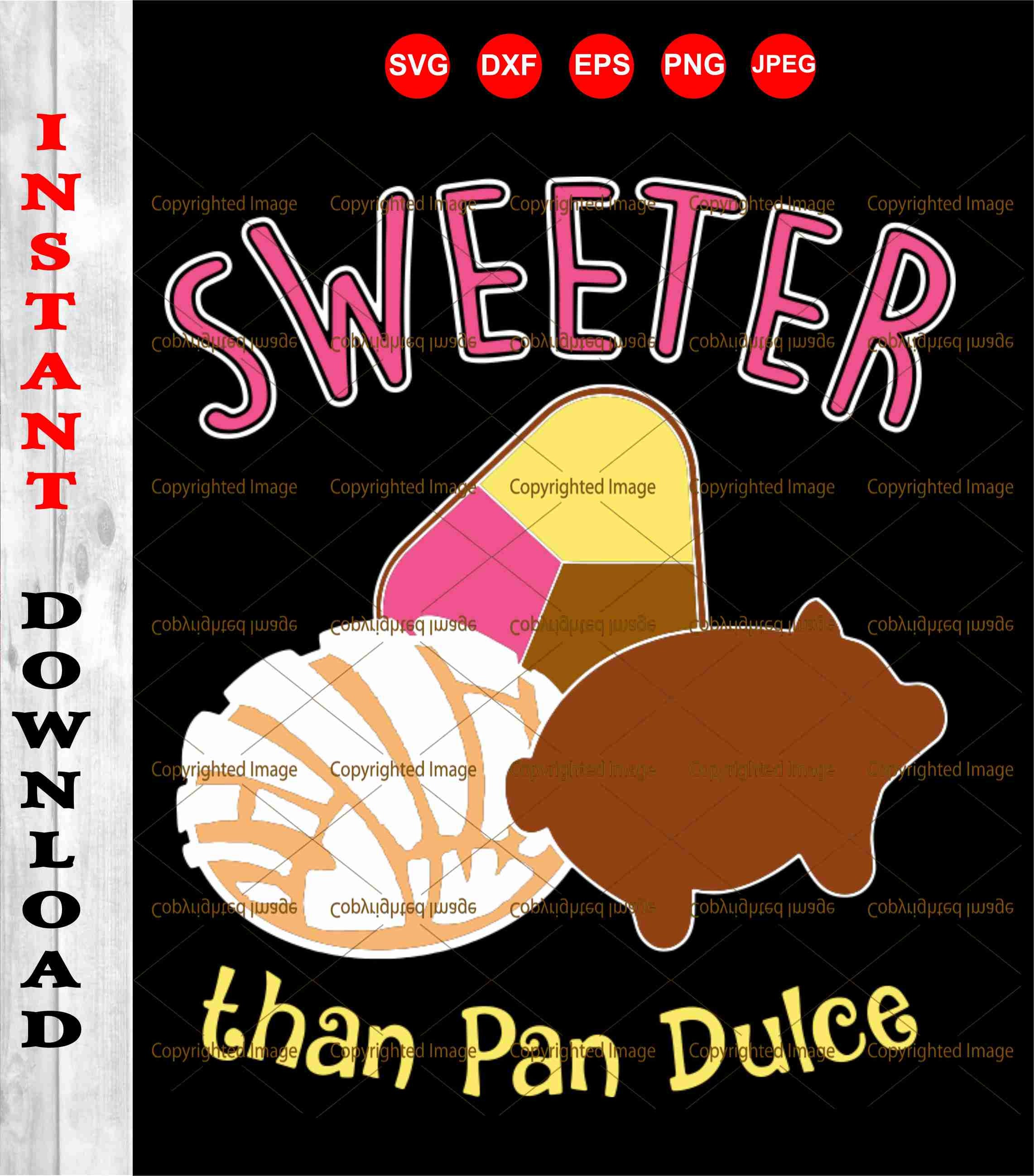 Sweeter Than Pan Dulce Mexican Conchas and Puerquito Bread, Svg Cutting ...