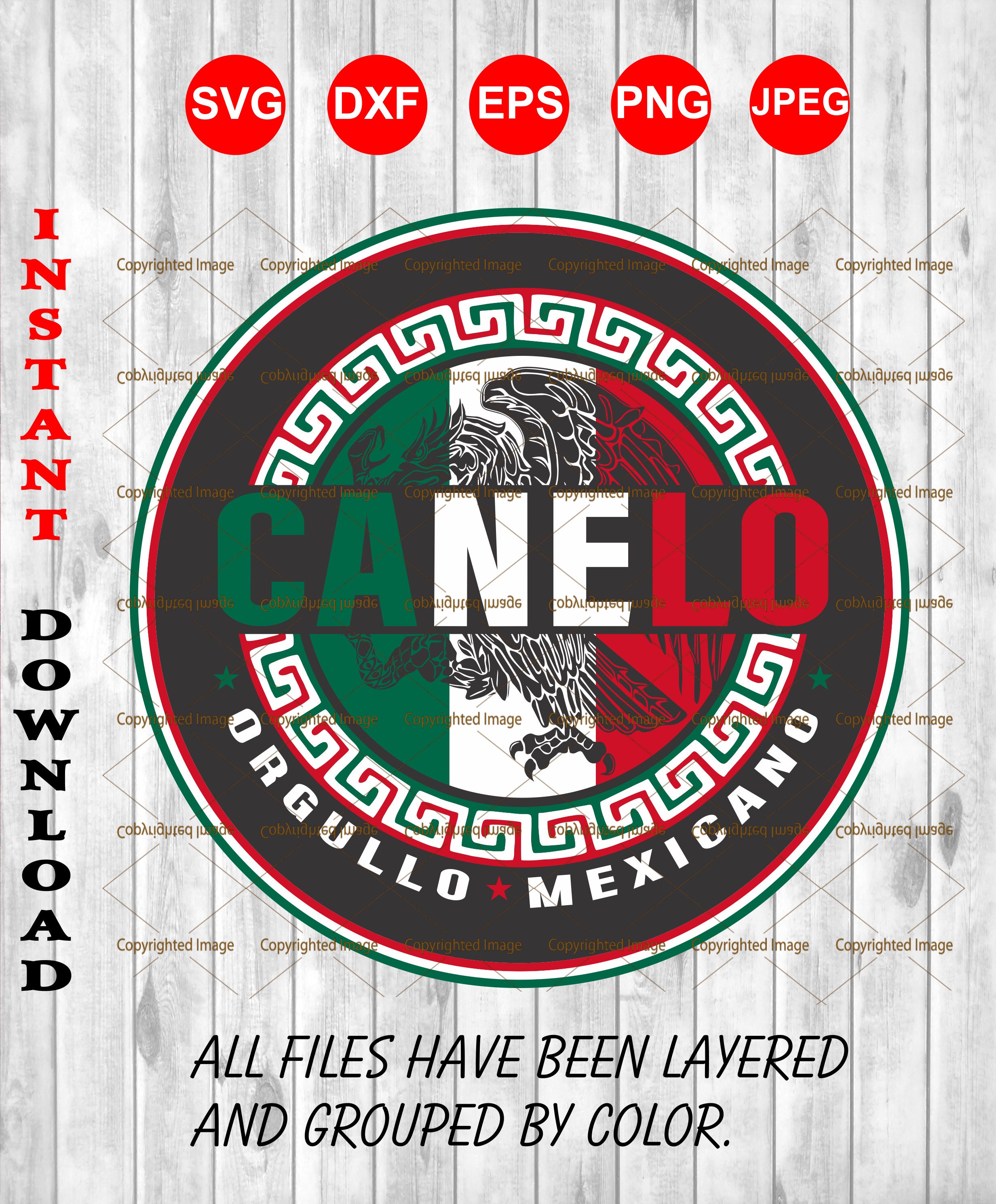 Canelo Orgullo Mexicano, Svg Cutting Files - Png Clipart -EPS ...