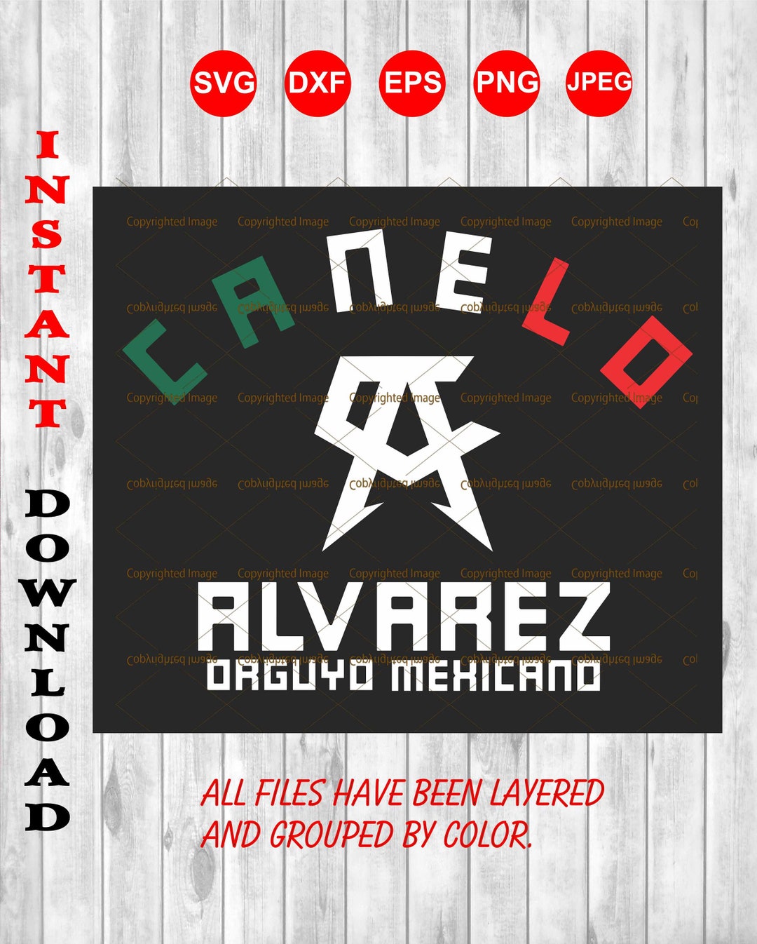 Canelo Alvarez Orgullo Mexicano Mexican Flag Svg Cutting - Etsy