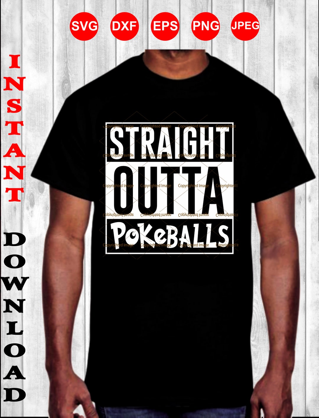 Straight Outta Pokeballs, Svg Cutting Files - Png Clipart -EPS ...