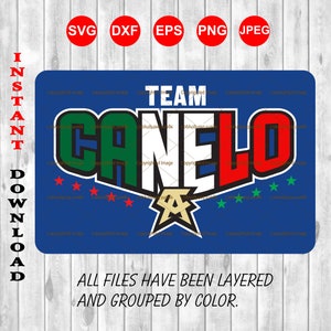 Team Canelo, Svg Cutting Files - Png Clipart -EPS - Scalable Vector ...