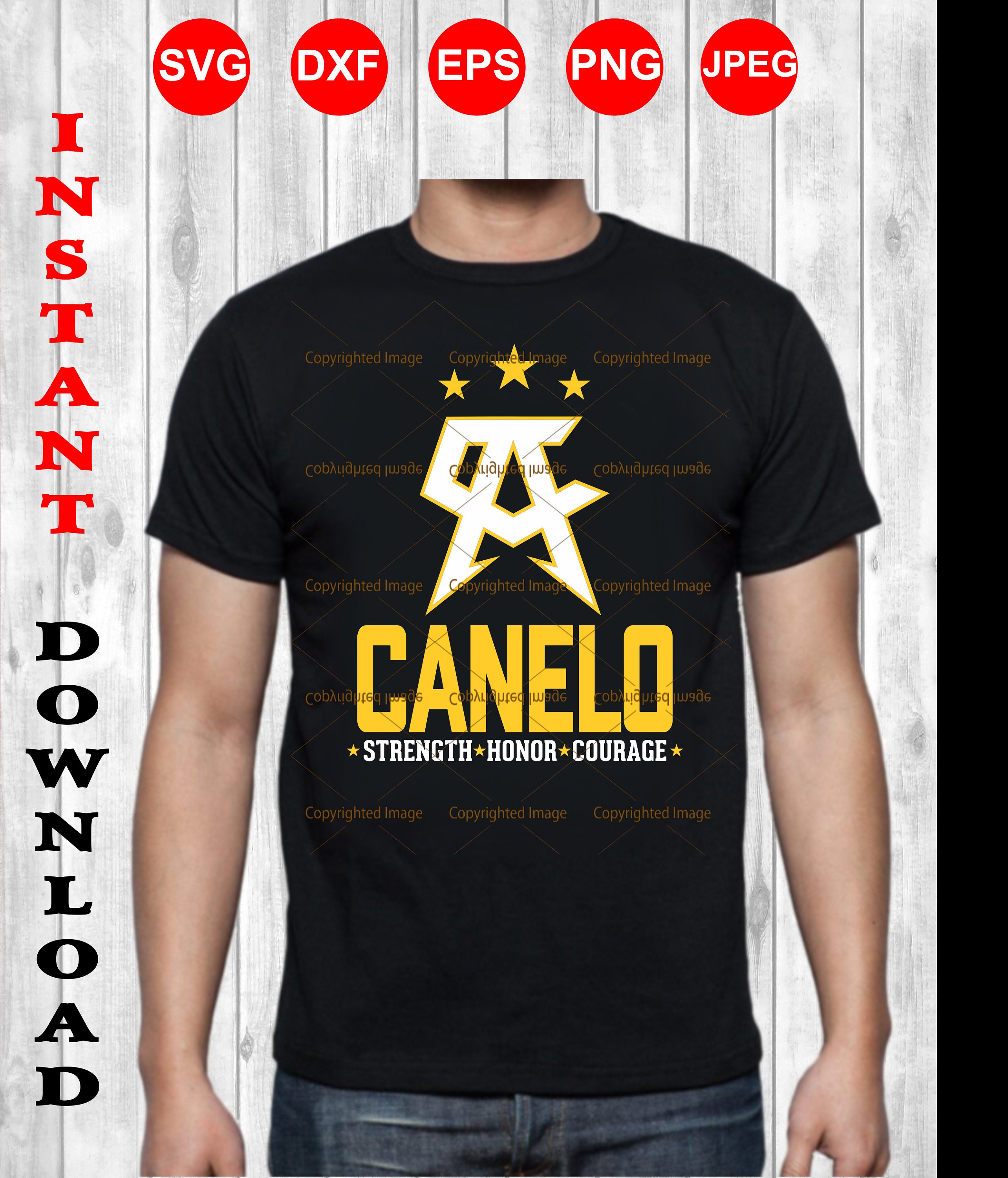 Canelo, Strength - Honor - Courage, Svg Cutting Files - Png Clipart ...