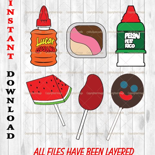 Mexican Candy Dulces Mexicanos Svg Cut Files Clipart EPS - Etsy