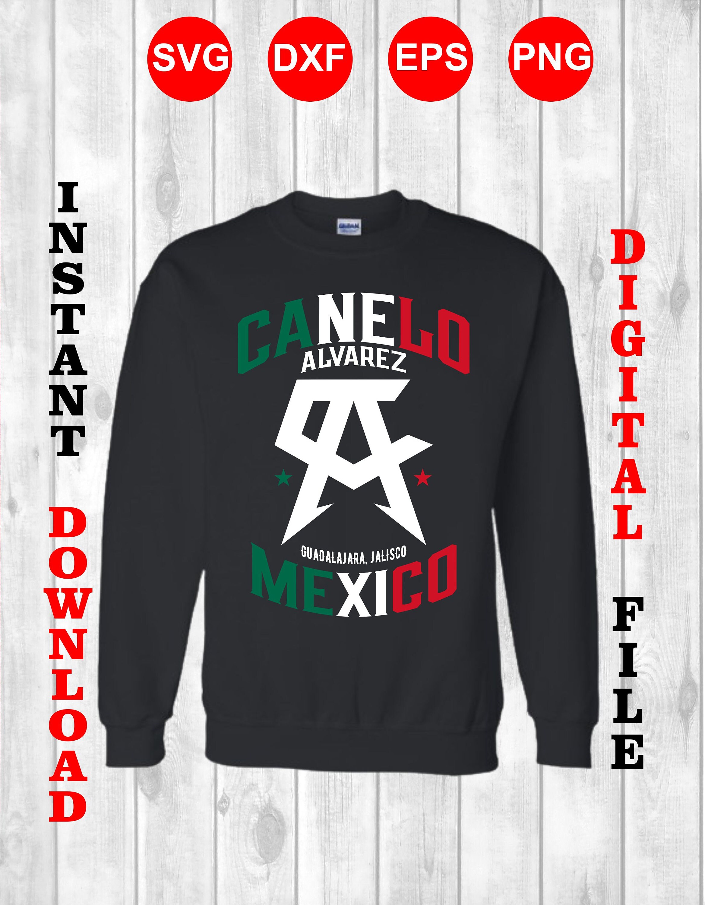 Canelo Alvarez Guadalajara Jalisco Mexico, Svg Cutting Files Png ...