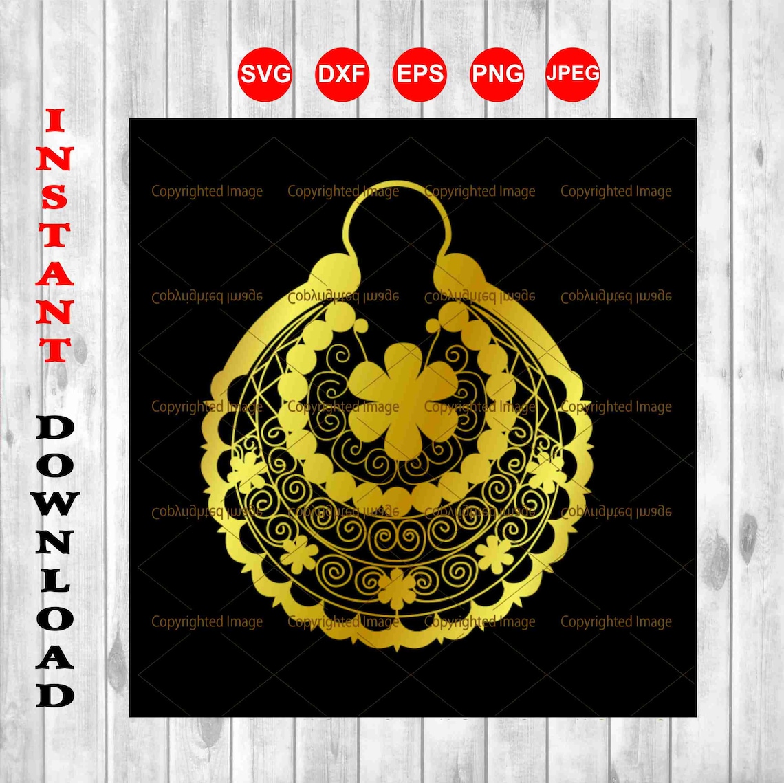 Arracadas Jerezanas Jewelry Mexican Earrings Svg Files - Etsy