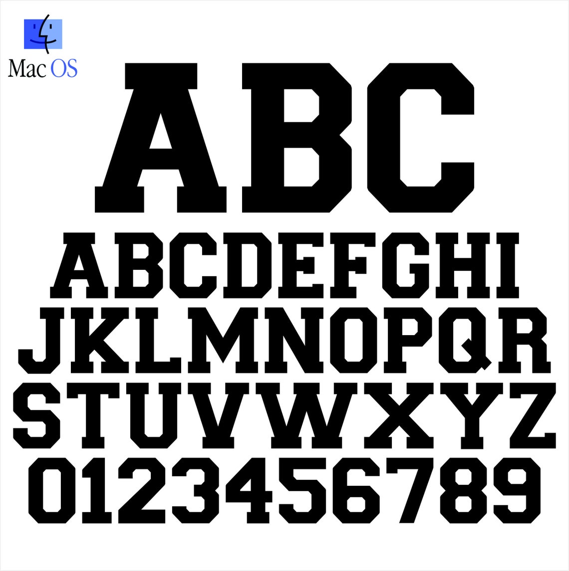 Varsity Solid Font, Installable Font, Truetype, and BIN File (.bin) for ...