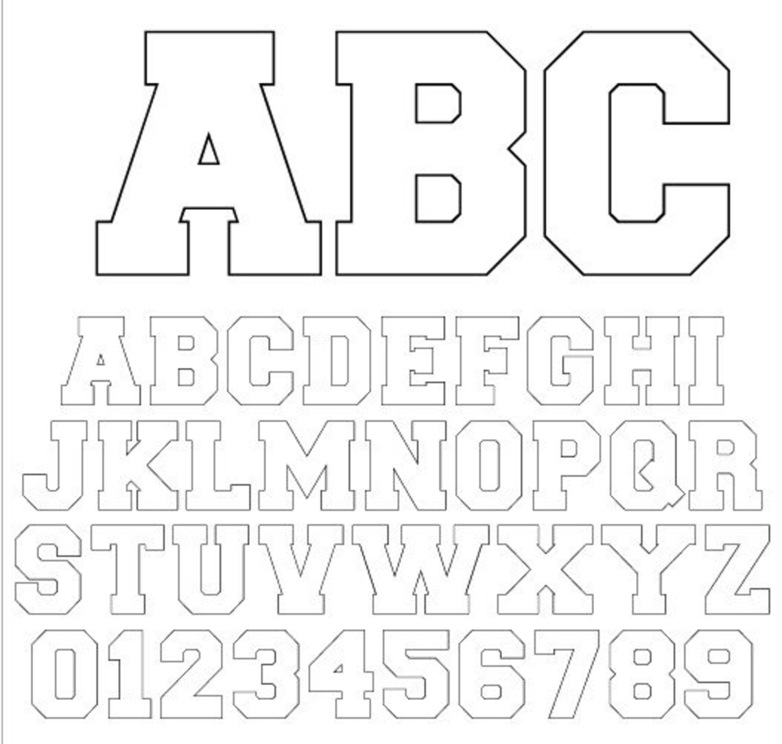 FONT outline font Sport font TrueType font for PC font can | Etsy