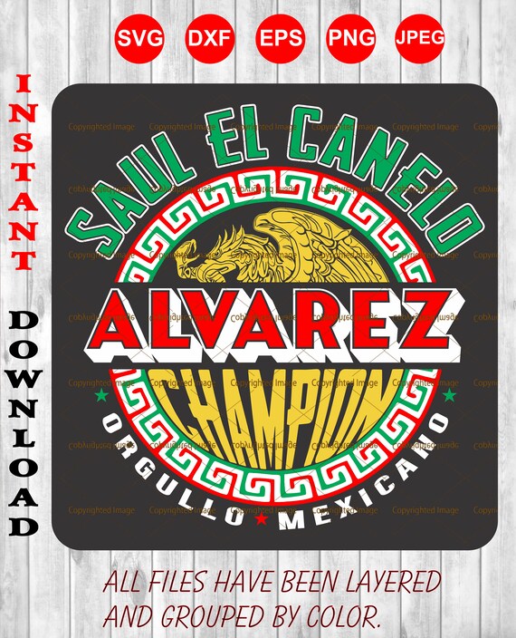 Saul El Canelo Alvarez Svg Cutting Files Png Clipart EPS - Etsy