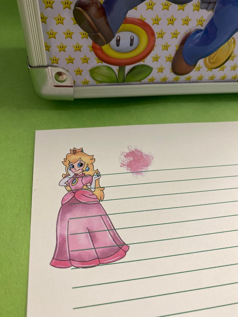 Mario Bros. Lined Writing Paper, Kawaii Stationery - Etsy