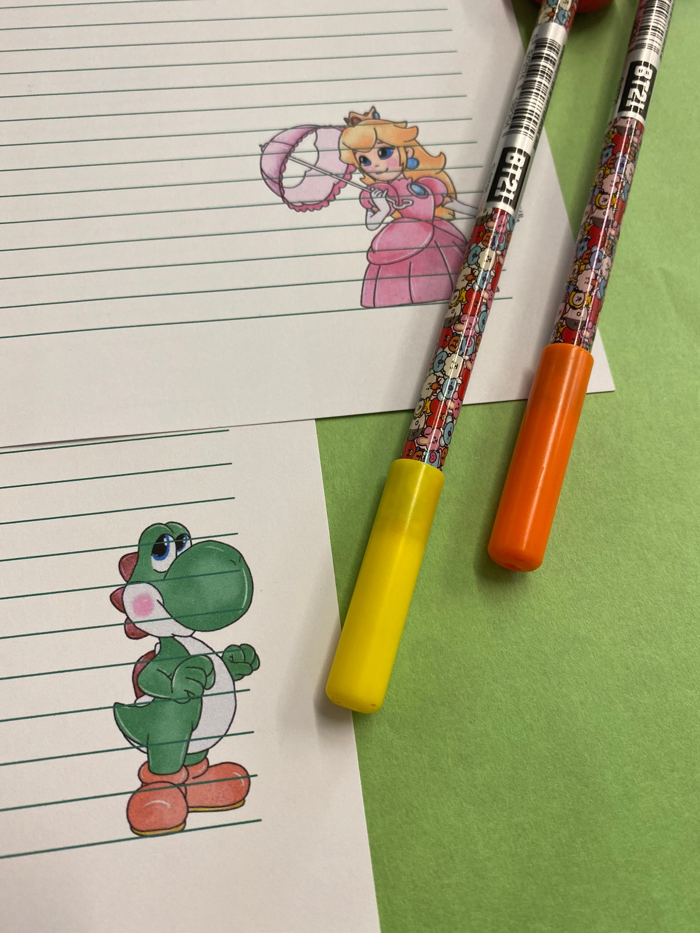 Mario Bros. Lined Writing Paper, Kawaii Stationery - Etsy
