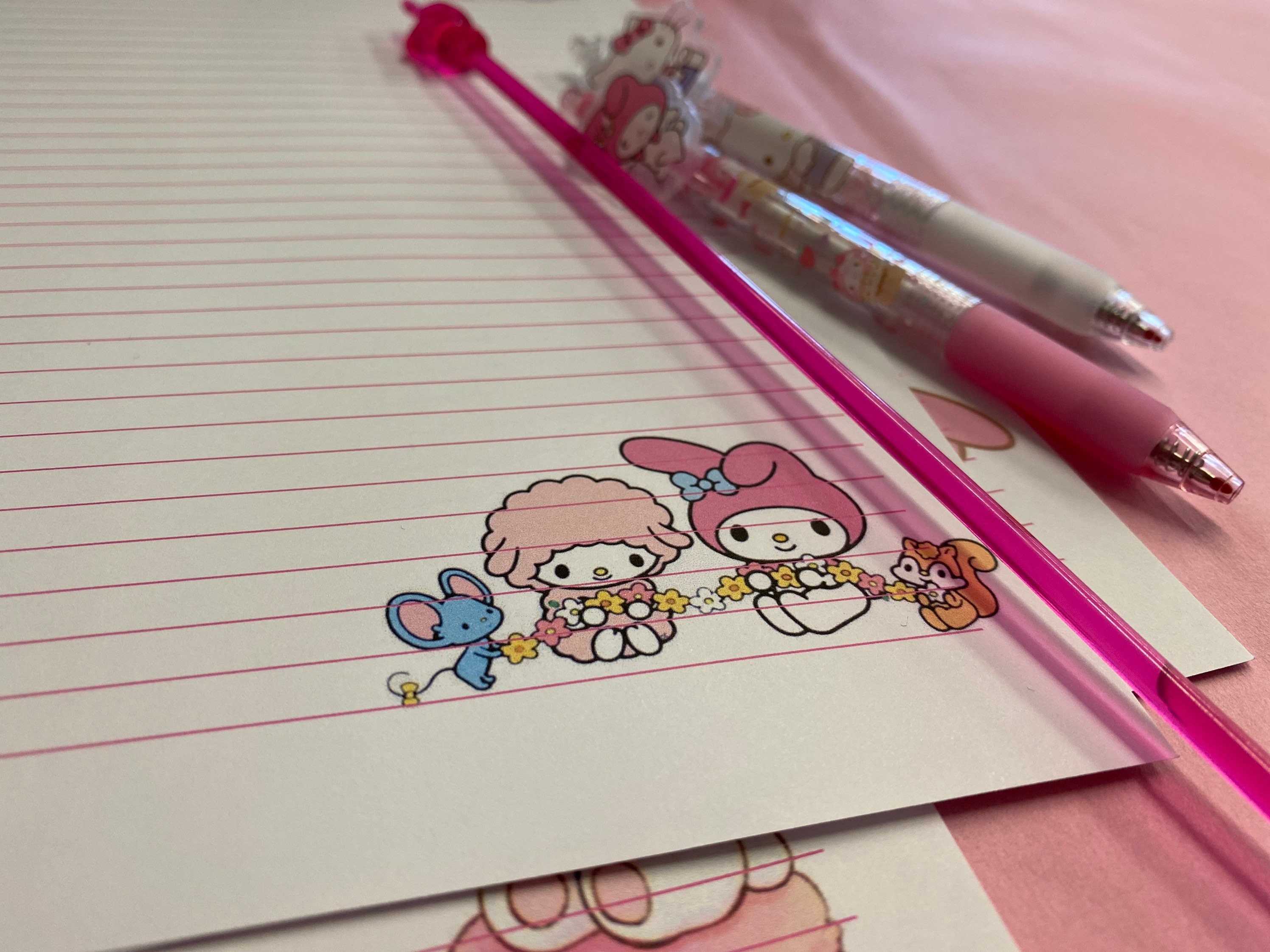 Hello Kitty and Friends-inspired Lined Writing Paper, Stationery - Etsy