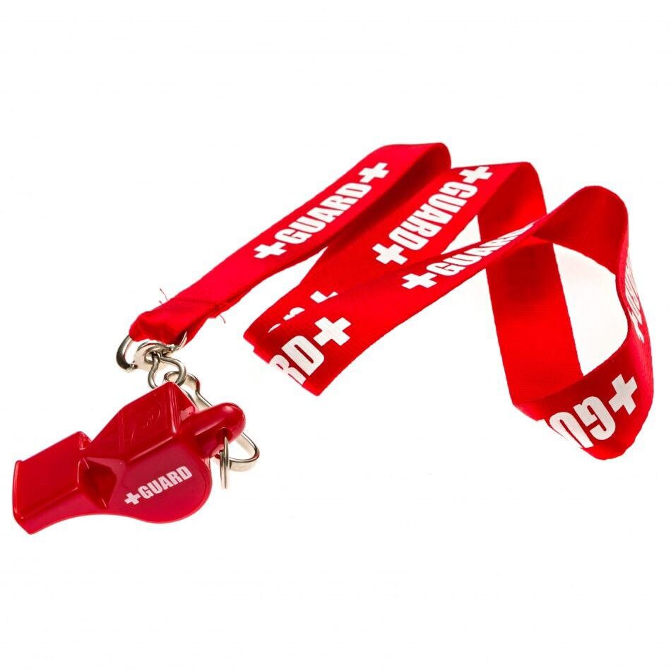 Lifeguard Whistle With Print - Red / Lightweight / Safety / Emergency ...