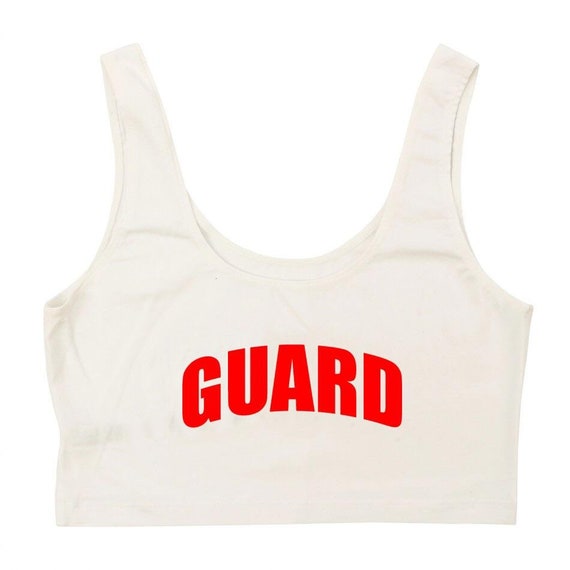 Lifeguard Crop Tank Top Apparel / Women / Junior Fit / 100% | Etsy