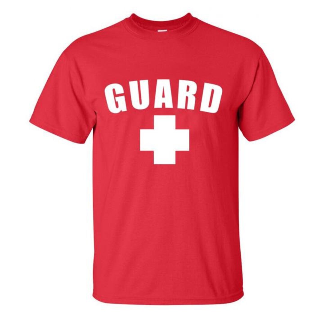 Men’s Lifeguard T-shirt - Red / 100% Premium Cotton / Apparel ...