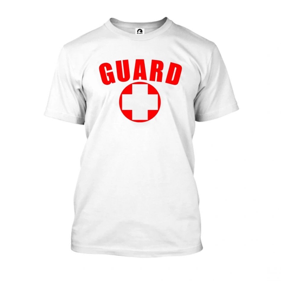 Men’s Lifeguard T-shirt - Red / 100% Premium Cotton / Apparel ...
