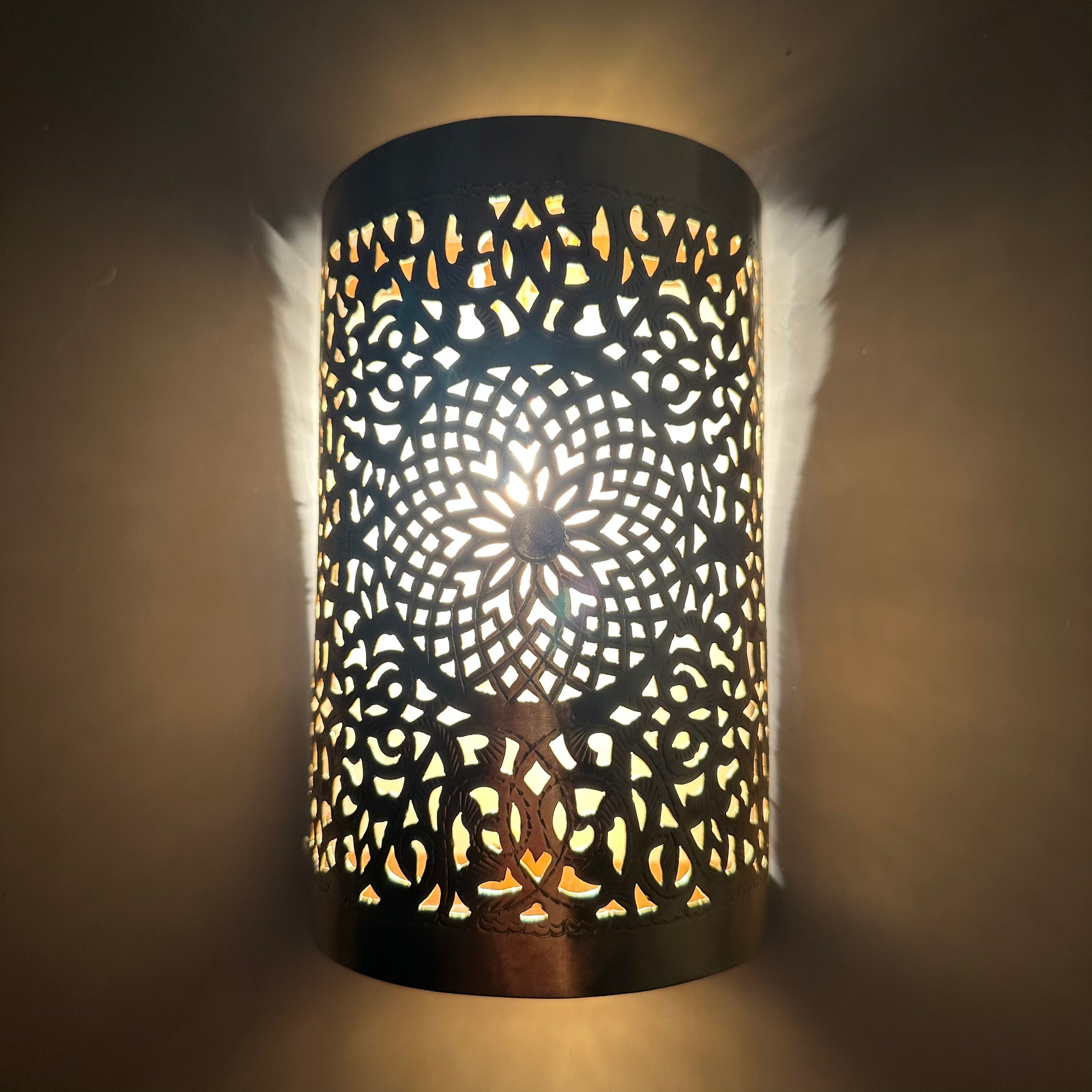 Moroccan Brass Wall Lamp, Bronze Wall Lamp, Artisanal Wall Lamp ...