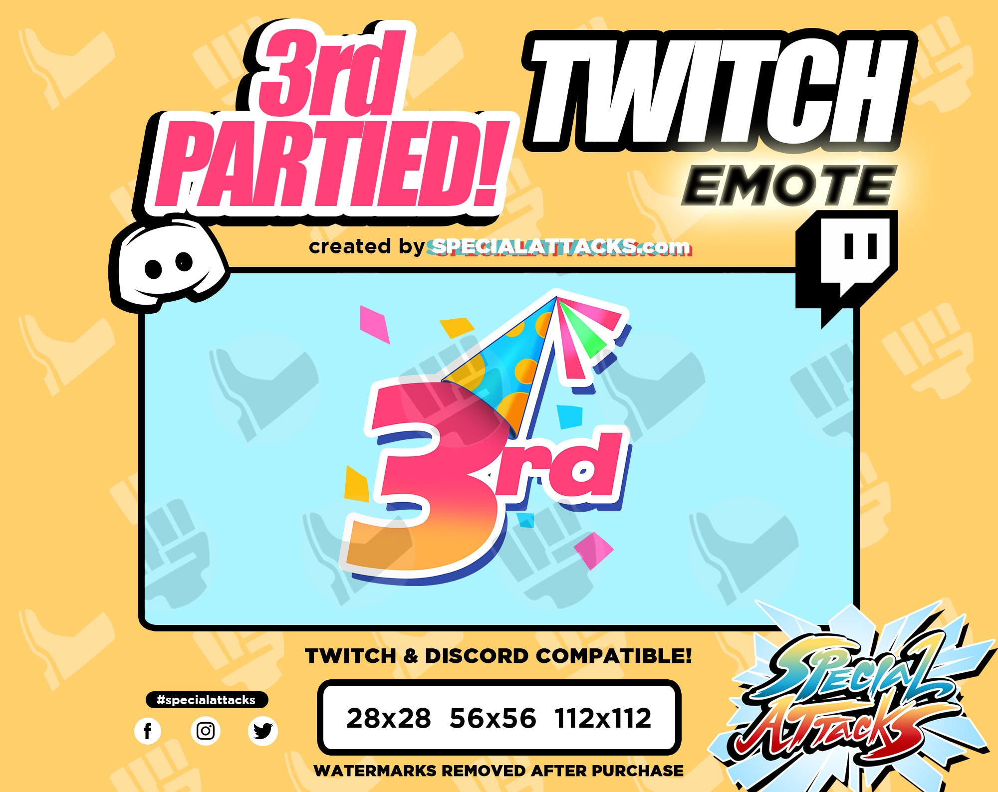 Twitch Discord Emote 3rd Partied 3rd Party - Etsy Canada