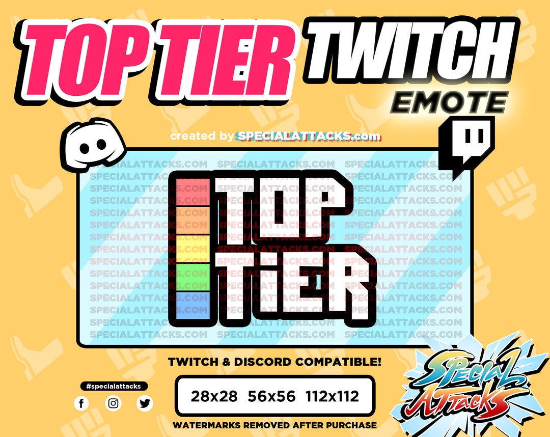 Twitch - Discord Emote | Top Tier - Etsy