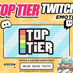 Twitch Discord Emote Top Tier - Etsy