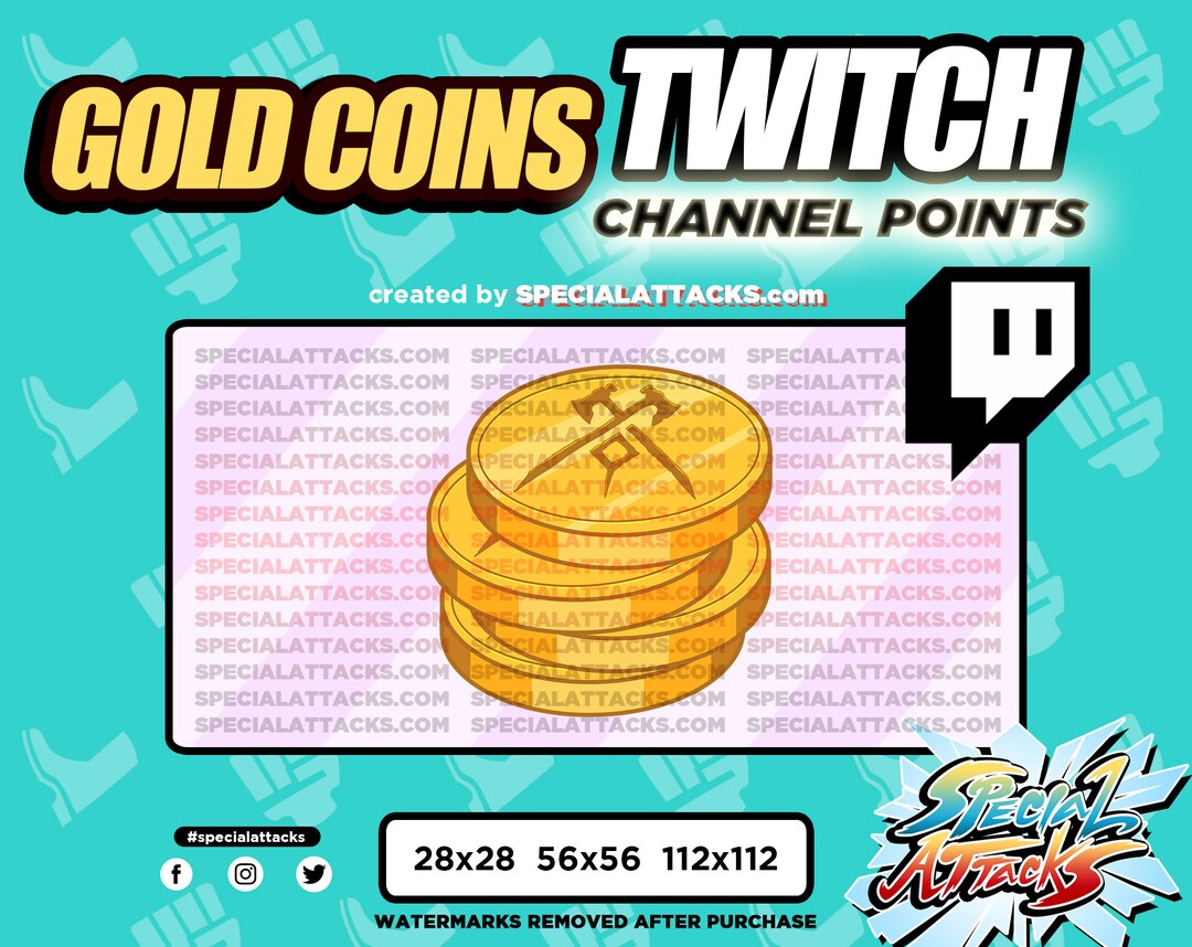 Twitch Channel Points Emote - Gold Coins - NW Currency - Dollars - Etsy
