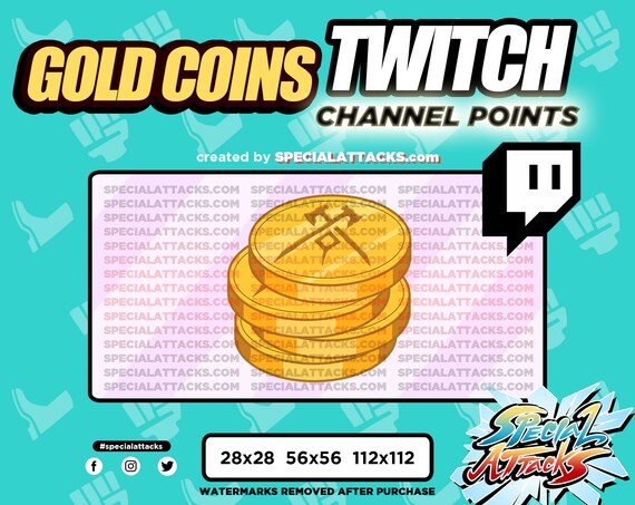 Twitch Channel Points Emote Gold Coins NW Currency - Etsy Finland