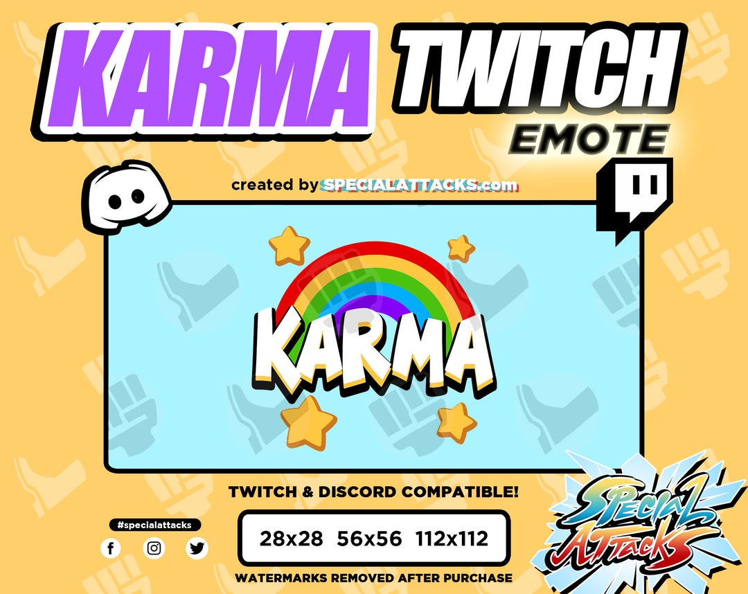 Twitch - Discord Emote | Karma Rainbow Stars - Etsy