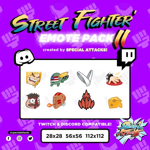 Twitch Emotes Street Fighter - Etsy
