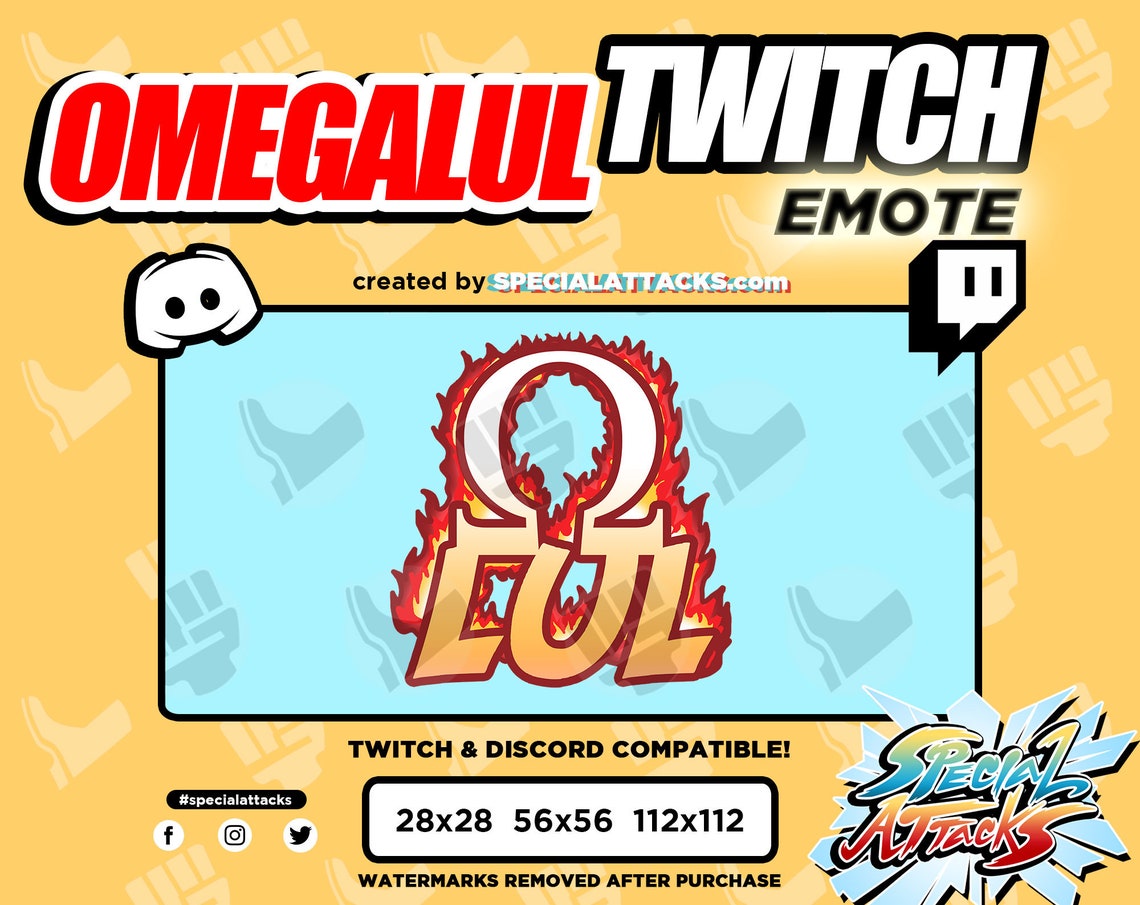 Twitch - Discord Emote | Omegalul - Omega Lul - Etsy