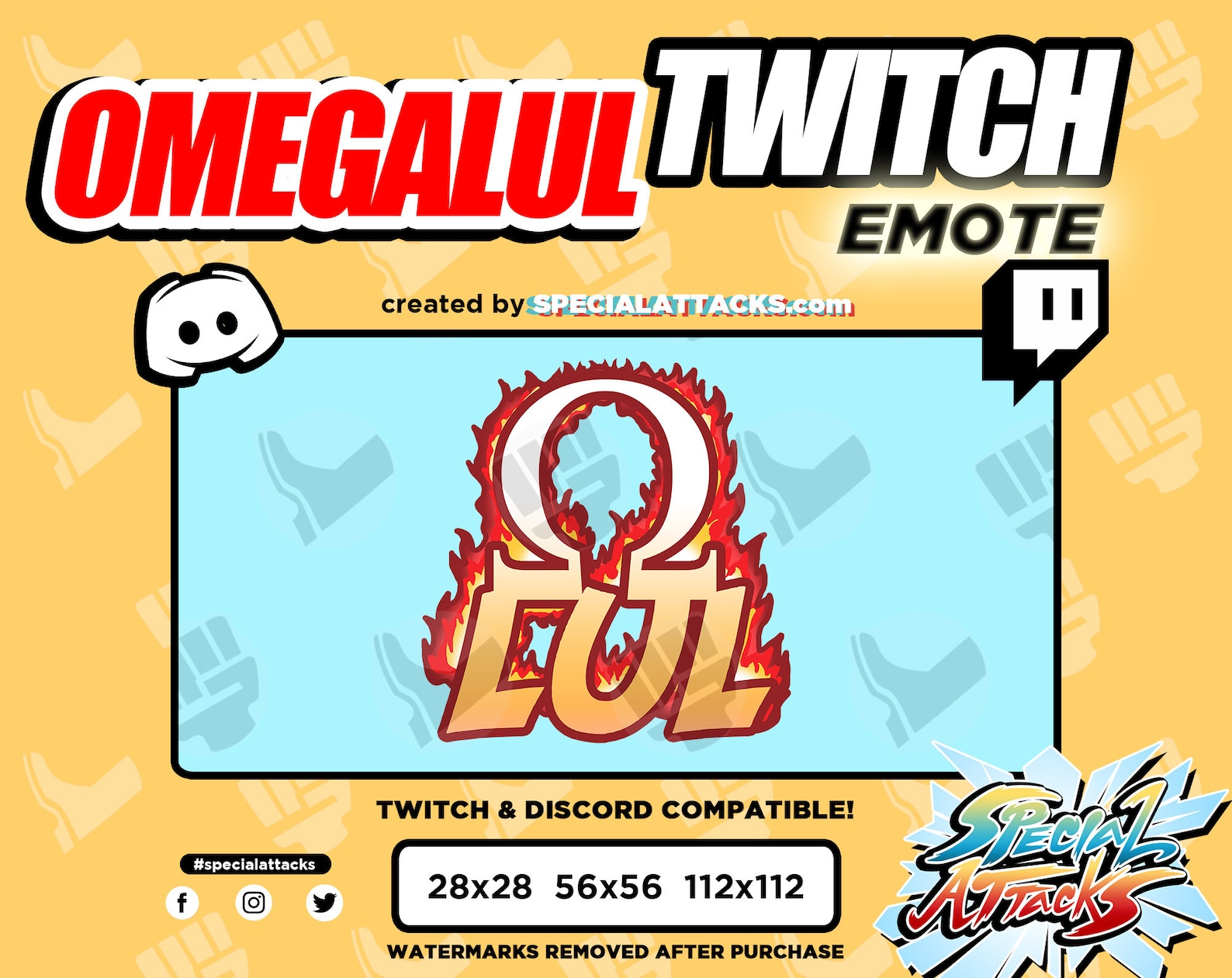 Twitch Discord Emote Omegalul Omega Lul - Etsy