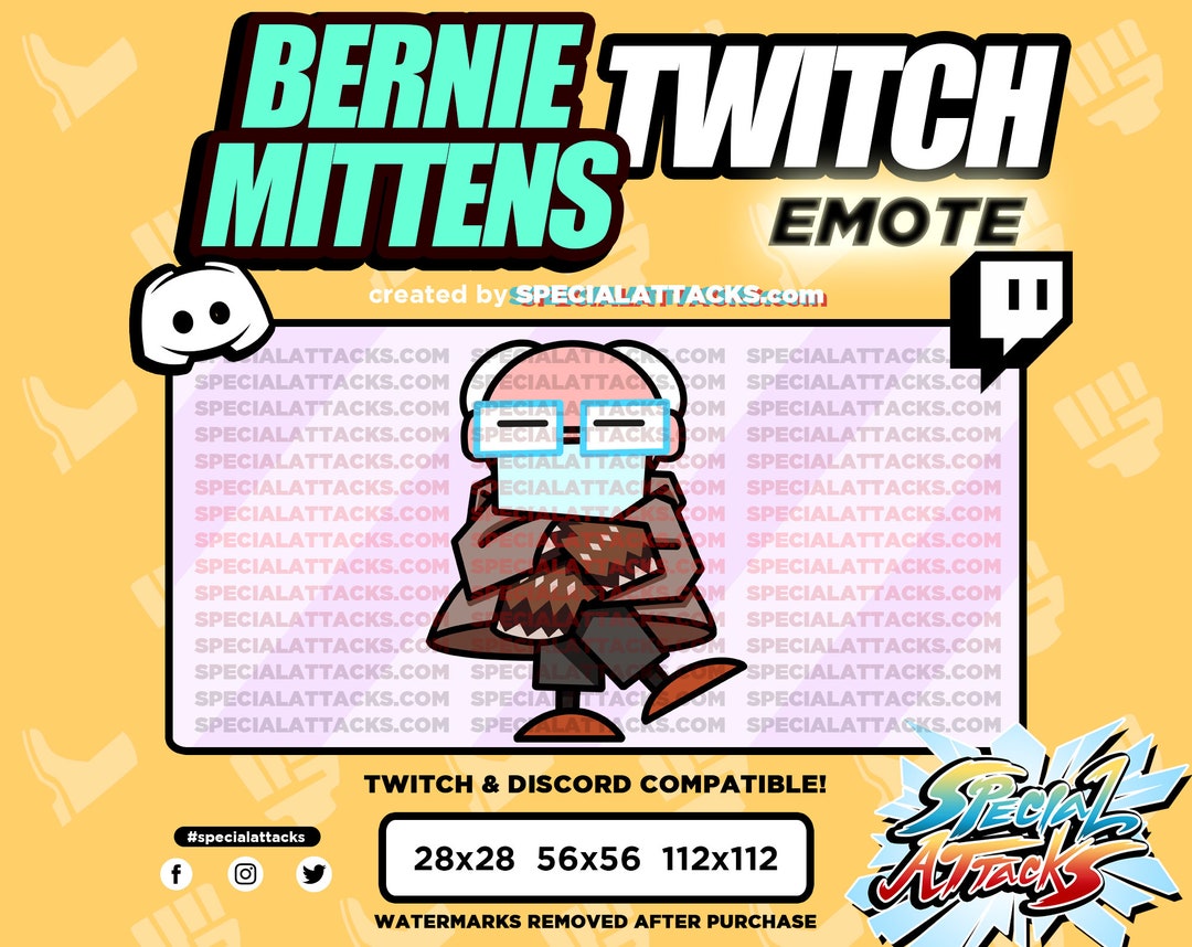 Twitch - Discord Emote | Bernie Mittens Meme - Etsy