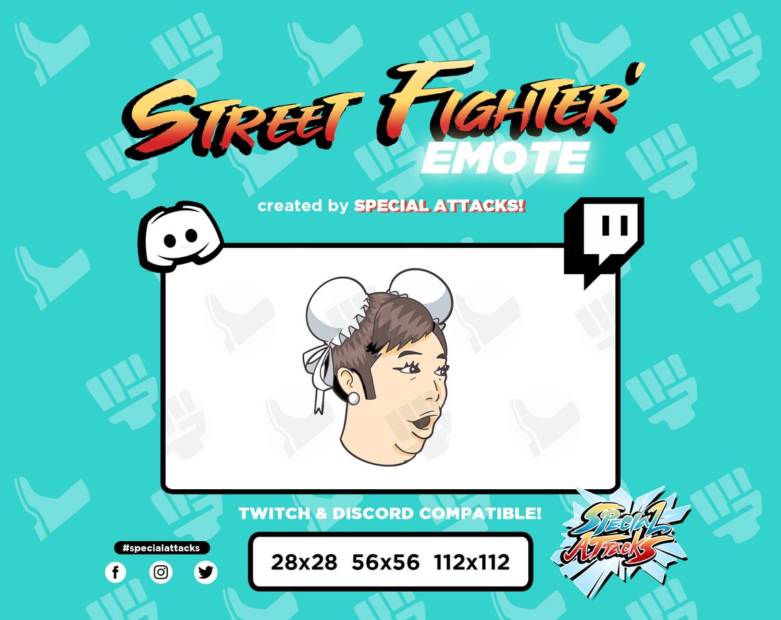 Twitch - Discord Emote | Chun Li Pogchamp Chunchamp - Street Fighter ...