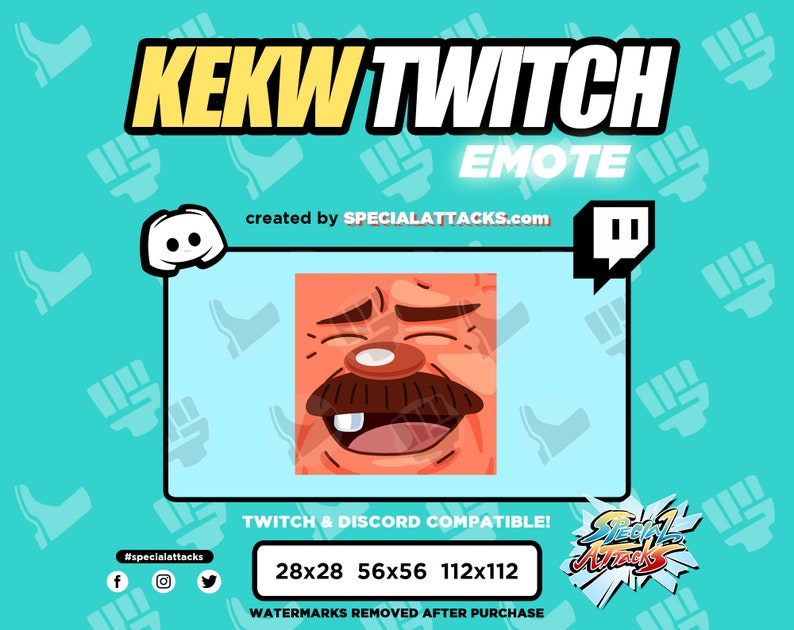 Twitch - Discord Emote | KEKW - Etsy