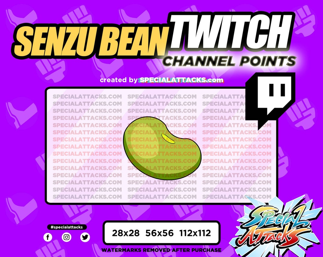 Twitch Channel Points Emote - Senzu Bean - Etsy