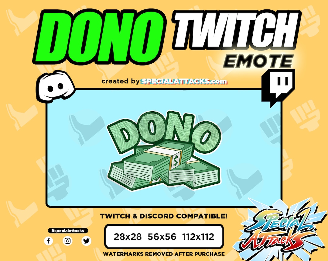 Twitch Discord Emote Dono Donations - Etsy