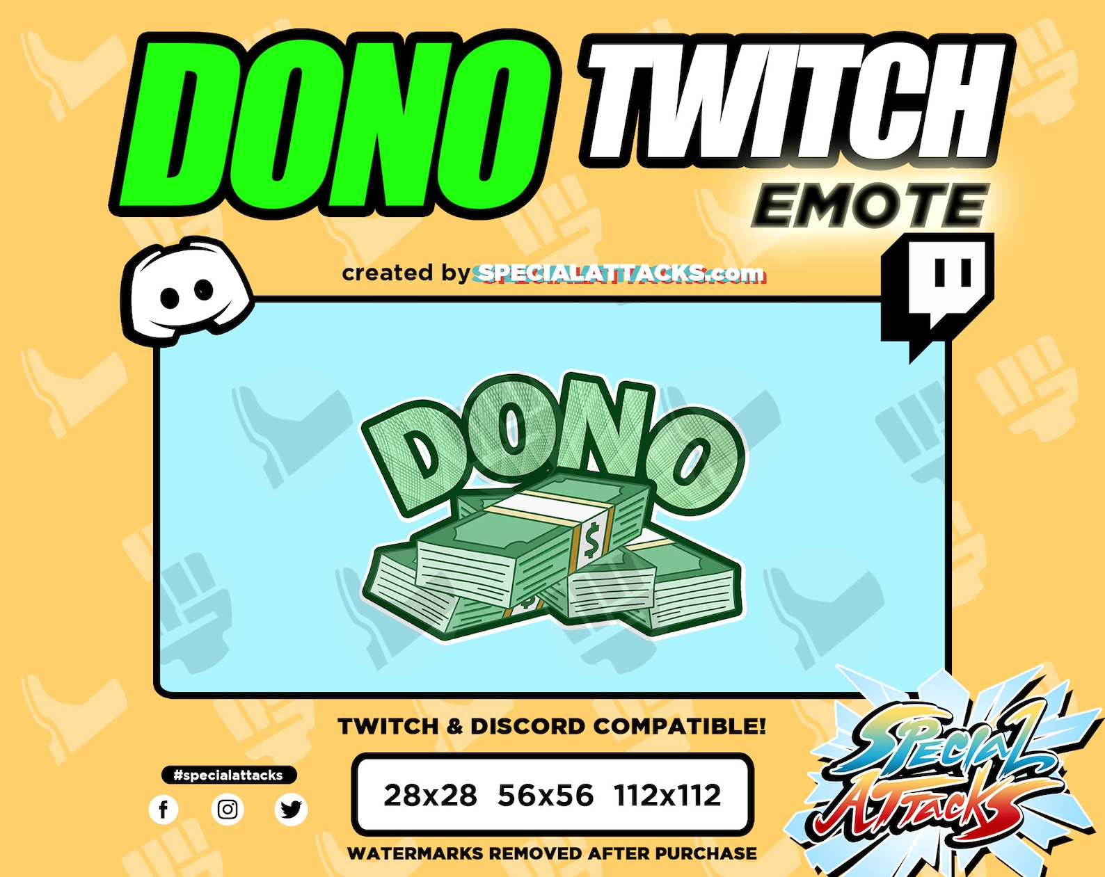 Twitch Discord Emote Dono Donations - Etsy