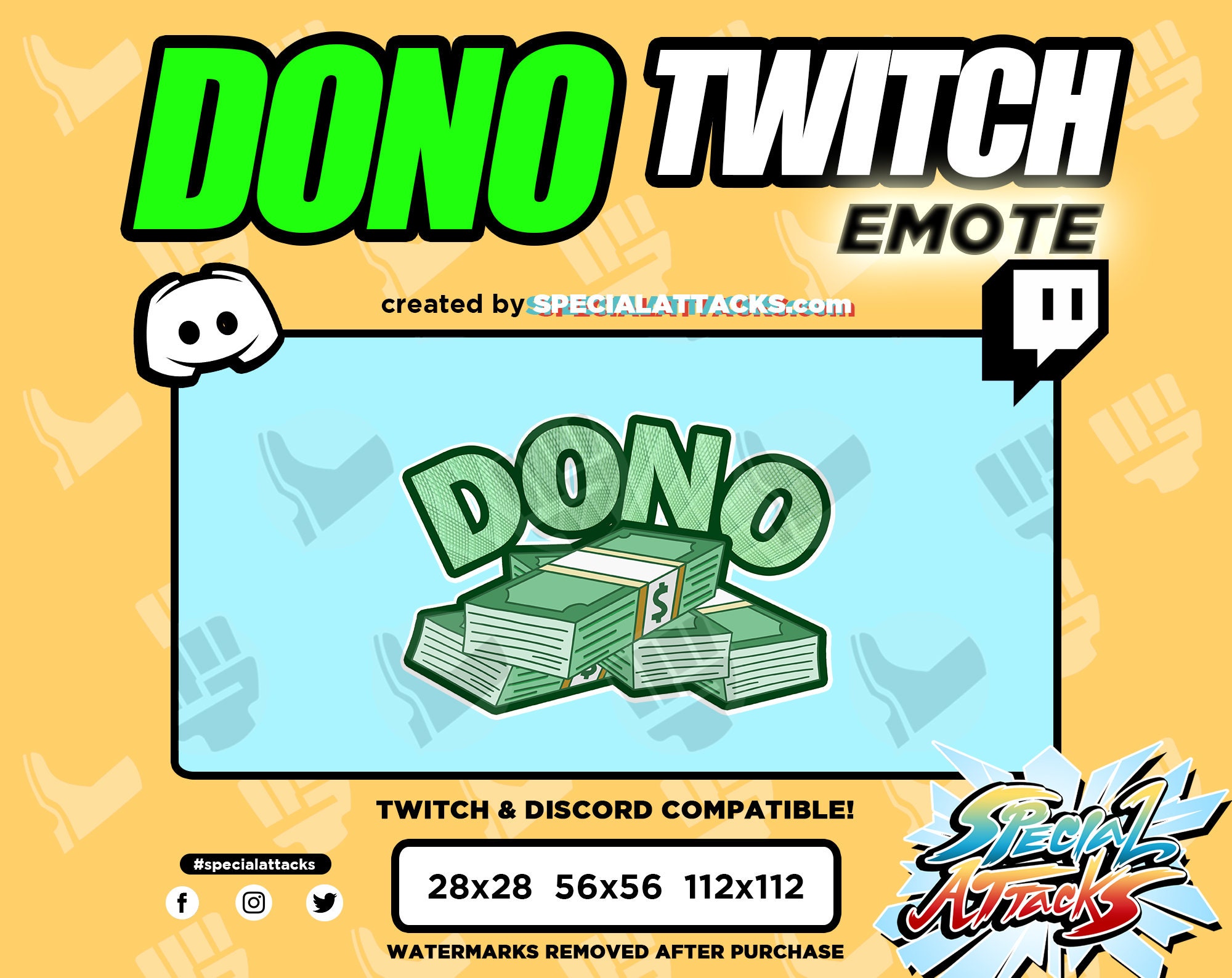 Twitch - Discord Emote | Dono Dons - Etsy France
