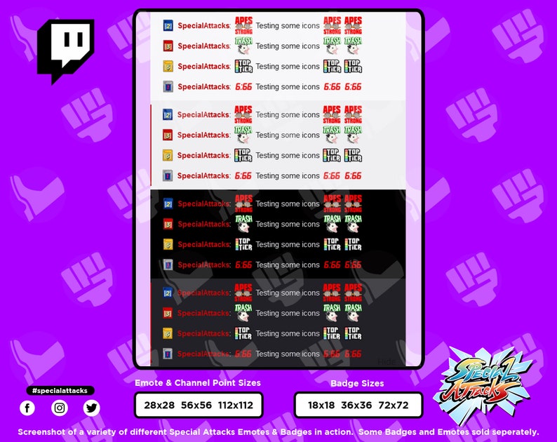 Twitch Discord Emote Apes Strong Teamwork Squad - Etsy