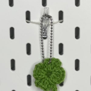 Crocheted Four Leaf Clover Keychain, Shamrock Charm, Good Luck Charm, St. Patrick’s Day Gift - Etsy