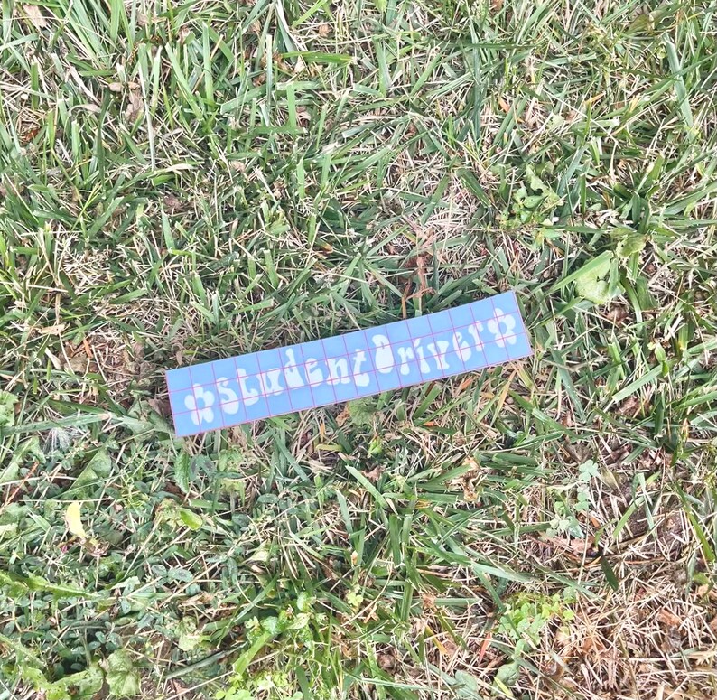 Student Driver Decal Car Sticker Weatherproof Decal Laptop - Etsy