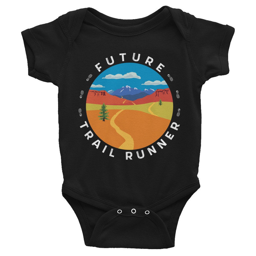 Future Trail Runner Baby Onesie | Funny Runner Baby Bodysuit, Runner ...