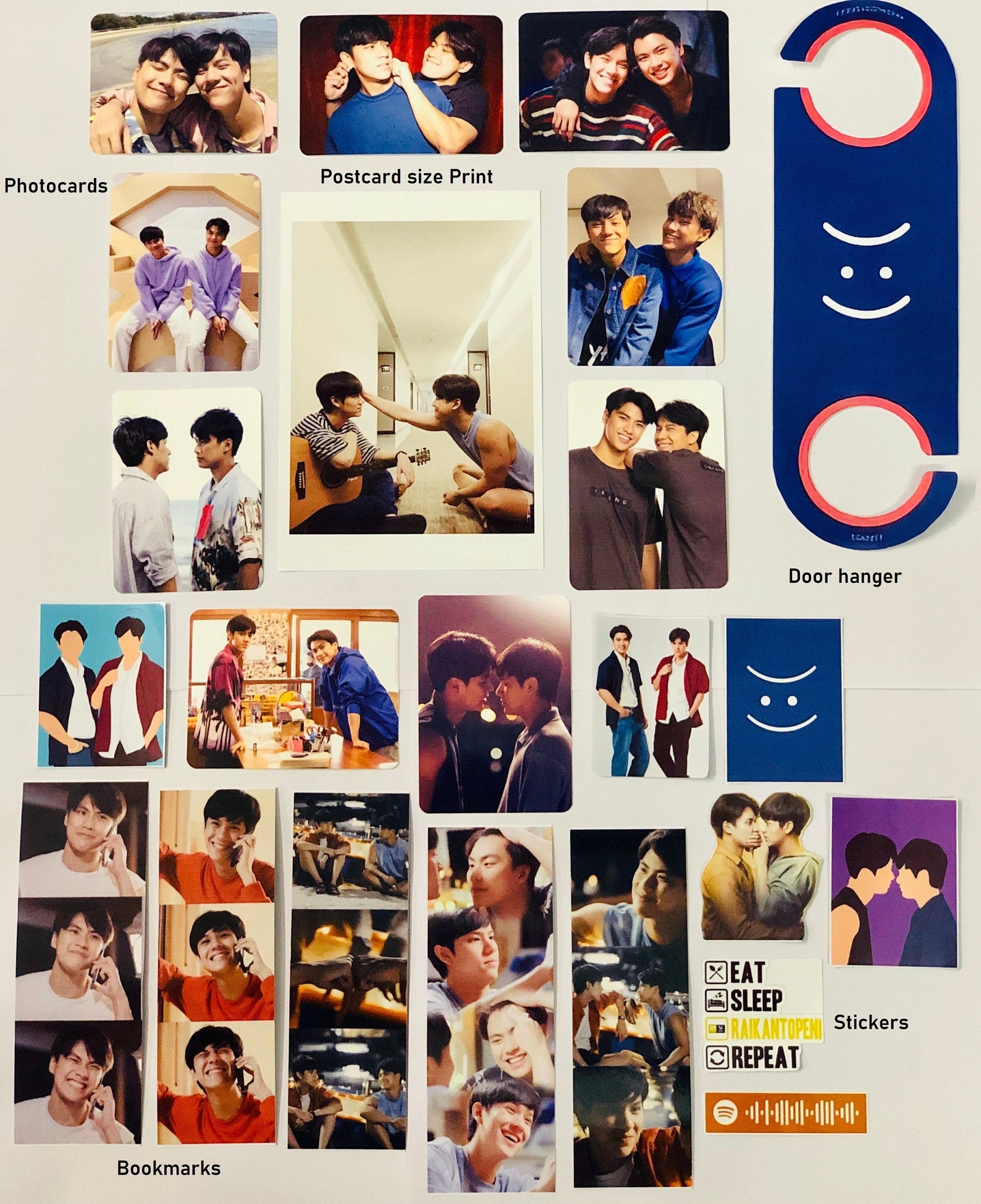 Bad Buddy Series Set - Photocards, Stickers, Bookmarks, Door Hanger ...