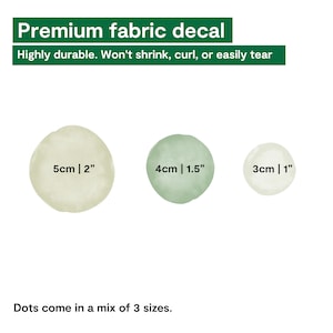 Green Watercolour Polka Dot Wall Stickers | Sage Green Nursery Wall ...