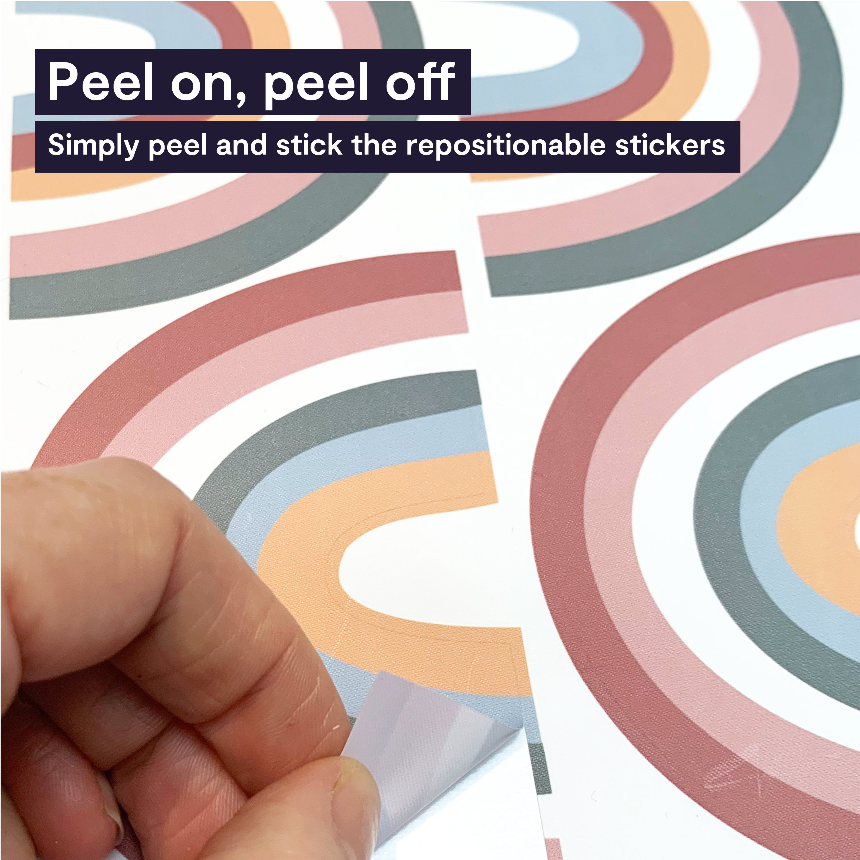 Boho Rainbow Wall Stickers for Kids Bedroom Nursery | Etsy